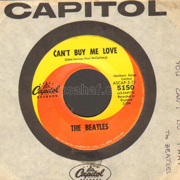 THE BEATLES cant buy me love 45 LİK - DİPSAHAF PLAK